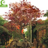 China artificial 3.5-4.5 autumn flame dark red maple tree for wedding hotel shopping mall decoration for sale