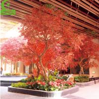 China artificial 3.5-4.5 autumn flame dark red maple tree for wedding hotel shopping mall decoration for sale