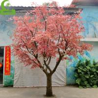 China artificial 3.5-4.5 autumn flame dark red maple tree for wedding hotel shopping mall decoration for sale