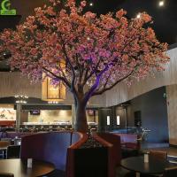 China Artificial White Color Cherry Tree Indoor Wedding Decorative Large Silk Sakura Flower Tree Big Top Quality Cherry Blossom Trees for sale