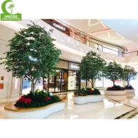 China Indoor Decorative Artificial Wooden Tree Large Articicial Ficus Tree Green Artificial Banyan Tree for sale