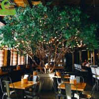 China Factory Price Custom Large Green Ficus Tree Look Natural Fake Olive Tree Artificial Big Banyan Tree for Indoor Home Hotel for sale