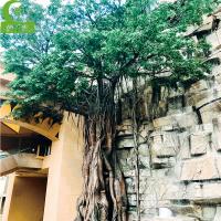 China Factory Price Custom Large Green Ficus Tree Look Natural Fake Olive Tree Artificial Big Banyan Tree for Indoor Home Hotel for sale
