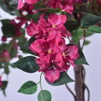 China Haihong New Products Artificial Bougainvillea Flower Tree 4ft 6ft Fake Potted Bougainvillea Artificial for Home Hotel Decor for sale