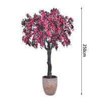 China Artificial Plants Nearly Natural Artificial Bougainvillea pink Flowers Christmas Holiday Decoration Tree for sale