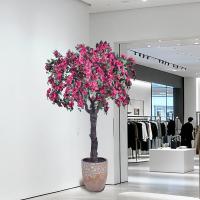 China Artificial Plants Nearly Natural Artificial Bougainvillea pink Flowers Christmas Holiday Decoration Tree for sale