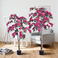 China Wholesale Home Decor PVC Artificial Bougainvillea FlowerTrees  Fabric Flower for Home Decoration for sale