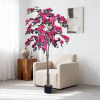 China Wholesale Home Decor PVC Artificial Bougainvillea FlowerTrees  Fabric Flower for Home Decoration for sale