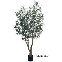 China artificial plant manufacturer Customizable Size Lifelike Artificial Silk Olive Tree for Hotel Lobby Decor for sale