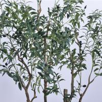 China artificial plant manufacturer Customizable Size Lifelike Artificial Silk Olive Tree for Hotel Lobby Decor for sale