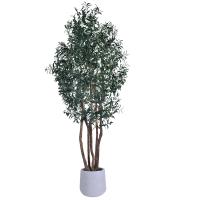 China Artificial Olive Tree with Real Wood Trunk, 180cm Tall UV Resisted Faux Potted Plant for Modern Indoor Outdoor Home Office Decor for sale