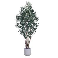 China Artificial Olive Tree with Real Wood Trunk, 180cm Tall UV Resisted Faux Potted Plant for Modern Indoor Outdoor Home Office Decor for sale