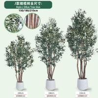 China Artificial Olive Tree with Real Wood Trunk, 180cm Tall UV Resisted Faux Potted Plant for Modern Indoor Outdoor Home Office Decor for sale