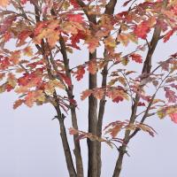 China Artificial Autumn Color Oak Tree 150cm 180cm 210cm | Seasonal Faux Oak for Interior Decor & Commercial Landscaping for sale