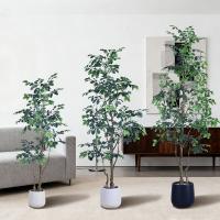 China Artificial Green Oak Tree 160cm 185cm 210cm | Lifelike Faux Oak for Indoor Office & Hotel Decor for sale