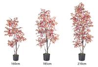 China Commercial Artificial Autumn Oak Tree | 160cm 185cm 210cm Fall Foliage Tree for Hotel & Restaurant Ambiance for sale