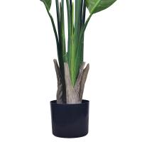 China Artificial Travelers Palm with Realistic Brown Leaf Edges 160cm 180cm | Lifelike Faux Bird of Paradise Plant for Decor for sale