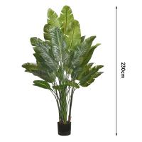 China Artificial Travelers Palm with Realistic  Leaf Edges 160cm 180cm | Lifelike Faux Bird of Paradise Plant for Decor for sale