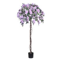 China Artificial Light Pink Bougainvillea Tree, 47/63/75 inch, UV Resistant Faux Plant for Outdoor & Indoor Decor, Wholesale Fake Flower Tree for sale
