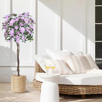 China Artificial Light Pink Bougainvillea Tree, 47/63/75 inch, UV Resistant Faux Plant for Outdoor & Indoor Decor, Wholesale Fake Flower Tree for sale