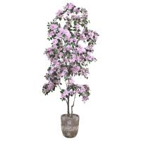 China Artificial Bougainvillea Tree with Flower in Plastic Pot for Front Porch Home Office Garden Party Decoration for sale