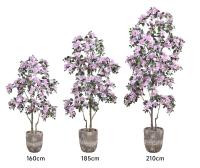 China Artificial Bougainvillea Tree with Flower in Plastic Pot for Front Porch Home Office Garden Party Decoration for sale