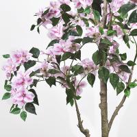China Artificial Bougainvillea Tree with Flower in Plastic Pot for Front Porch Home Office Garden Party Decoration for sale