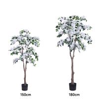 China China Manufacturer Bougainvillea Tree Artificial Plant With white Flower For Home Office Mall Decor for sale