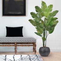 China Haihong New Arrival Indoor Artificial Plants Realistic Bird Of Paradise Artificial Plant Tropical Palm Decoration Salon For Home for sale