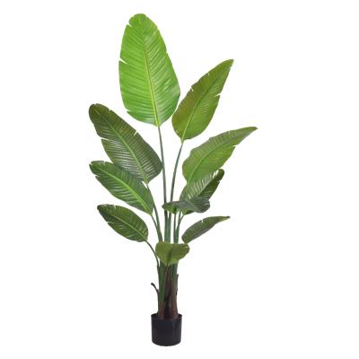 China Factory Wholesale Fake Plant Artificial Traveller Palm Faux Green Artificial Decoration for Home Living Room Shop for sale