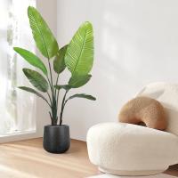China Factory Wholesale Fake Plant Artificial Traveller Palm Faux Green Artificial Decoration for Home Living Room Shop for sale