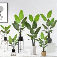 China Factory Wholesale Fake Plant Artificial Traveller Palm Faux Green Artificial Decoration for Home Living Room Shop for sale