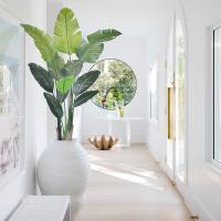 China Bulk Buy Artificial Plants Realistic Traveler Palm Tree Indoor Plants Artificial Banana Palm for Home Living Room Decor for sale