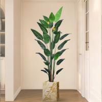 China Haihong Factory Wholesale Plastic Decorative Plants 4ft 6ft Bird of Paradise Artificial Plant for Home Cafe Shop Decoration for sale