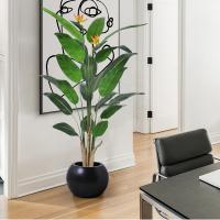 China Haihong Factory Wholesale Plastic Decorative Plants 4ft 6ft Bird of Paradise Artificial Plant for Home Cafe Shop Decoration for sale