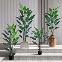 China Haihong Factory Wholesale Plastic Decorative Plants 4ft 6ft Bird of Paradise Artificial Plant for Home Cafe Shop Decoration for sale
