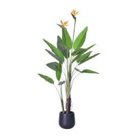China haihong Artificial plant Silk Bird of Paradise Tropical Palm Tree Potted Plant for Decor for sale