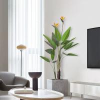 China haihong Artificial plant Silk Bird of Paradise Tropical Palm Tree Potted Plant for Decor for sale
