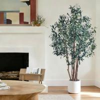 China Realistic Artificial Olive Tree with Natural Trunk - 5FT 6FT 7FT, UV Resistant for Luxury Home & Hotel Lobby Decor for sale