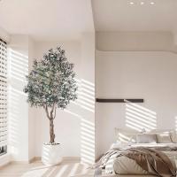 China Premium Lifelike Olive Tree Artificial Plant - Focal Point Sizes 6.6FT/8.2FT/9.2FT, Real Touch Foliage for Luxury Villa & Restaurant Interior Design for sale