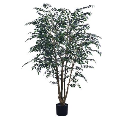 China Lifelike Artificial Mini Ficus Tree - Artistic Trunk in 7.5FT/9.2FT, Low Maintenance for Luxury Spa & Restaurant Interior Design for sale