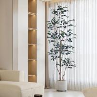 China Indoor/Outdoor UV Protected Artificial Plants Banyan Tree High-Fidelity PE Decorative Art High-Low Leaves for Easter Home Decor for sale