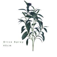 China High Quality Wholesale Silk Greenery Olive Tree Branches Decor Olive Faux Olive Spray For Home Party for sale