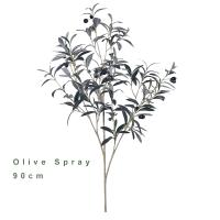 China High Quality Wholesale Silk Greenery Olive Tree Branches Decor Olive Faux Olive Spray For Home Party for sale