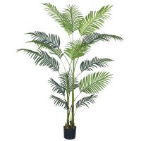 China 180cm New Hawaii Palm Artificial Tropical Palm Potted Faux Green Plants for Indoor Decoration for sale