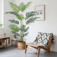China 180cm New Hawaii Palm Artificial Tropical Palm Potted Faux Green Plants for Indoor Decoration for sale
