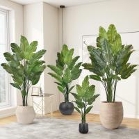 China Large Real Touch Artificial Traveler's Banana Tree | Lifelike Faux Traveler's Palm Tree for Tropical Indoor & Office Decor for sale