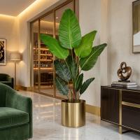 China Wholesale Artificial Plants Simulation Traveler's Banana Tree with Natural Palm Fiber Bark | Factory Direct Faux Tropical Greenery for Commercial Landscape for sale