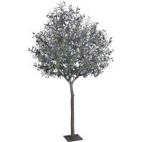 China 2.4m All-Plastic Artificial Olive Tree — Lifelike Faux Olive Tree for Home, Hotel & Commercial Spaces for sale