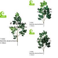 China Rain Resistant 190cm  Artificial Tree Branches With 63pcs Leaves for sale